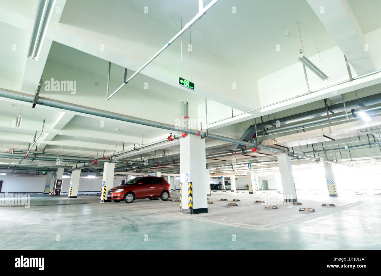 Half empty underground garage or parking Stock Photo - Alamy
