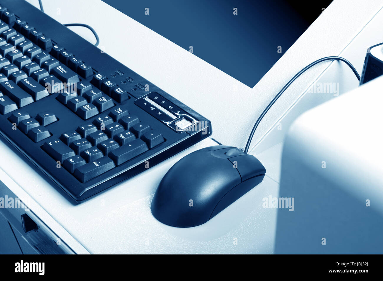 Educational use of computer mouse and keyboard Stock Photo - Alamy