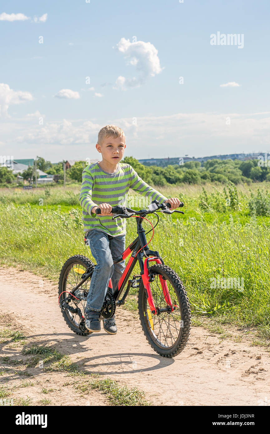 child on a bicycle Stock Photo - Alamy