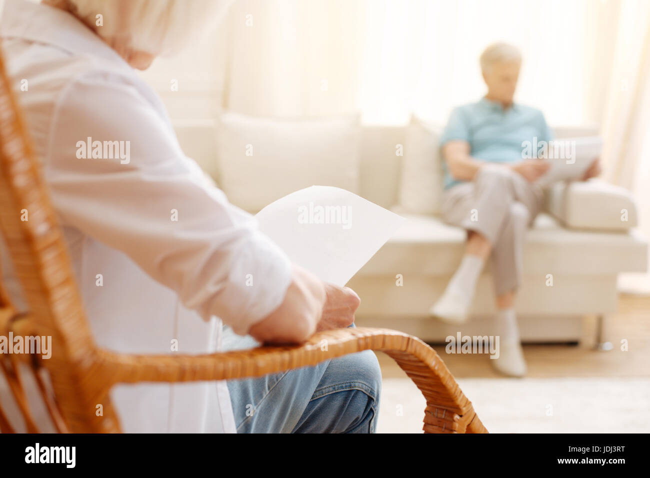 Reading something hi-res stock photography and images - Alamy