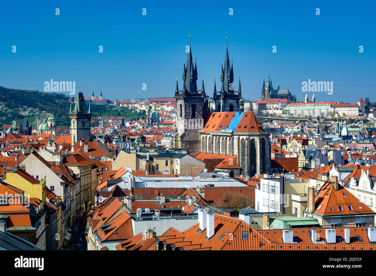 Prague overview capital church hi-res stock photography and images - Alamy