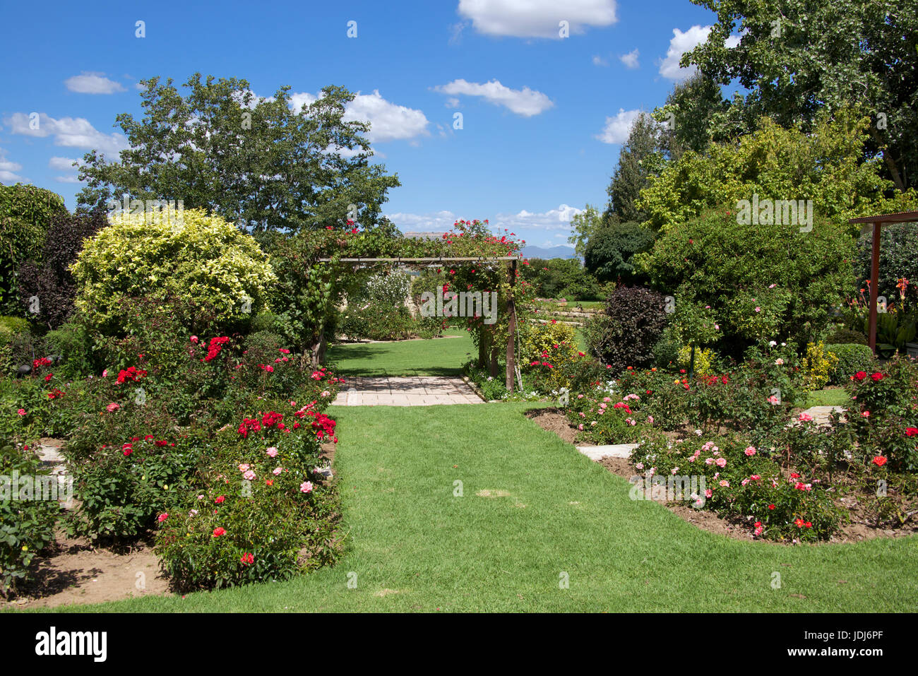 Beautiful landscaped garden Botleng Guest House Maseru Lesotho Southern ...