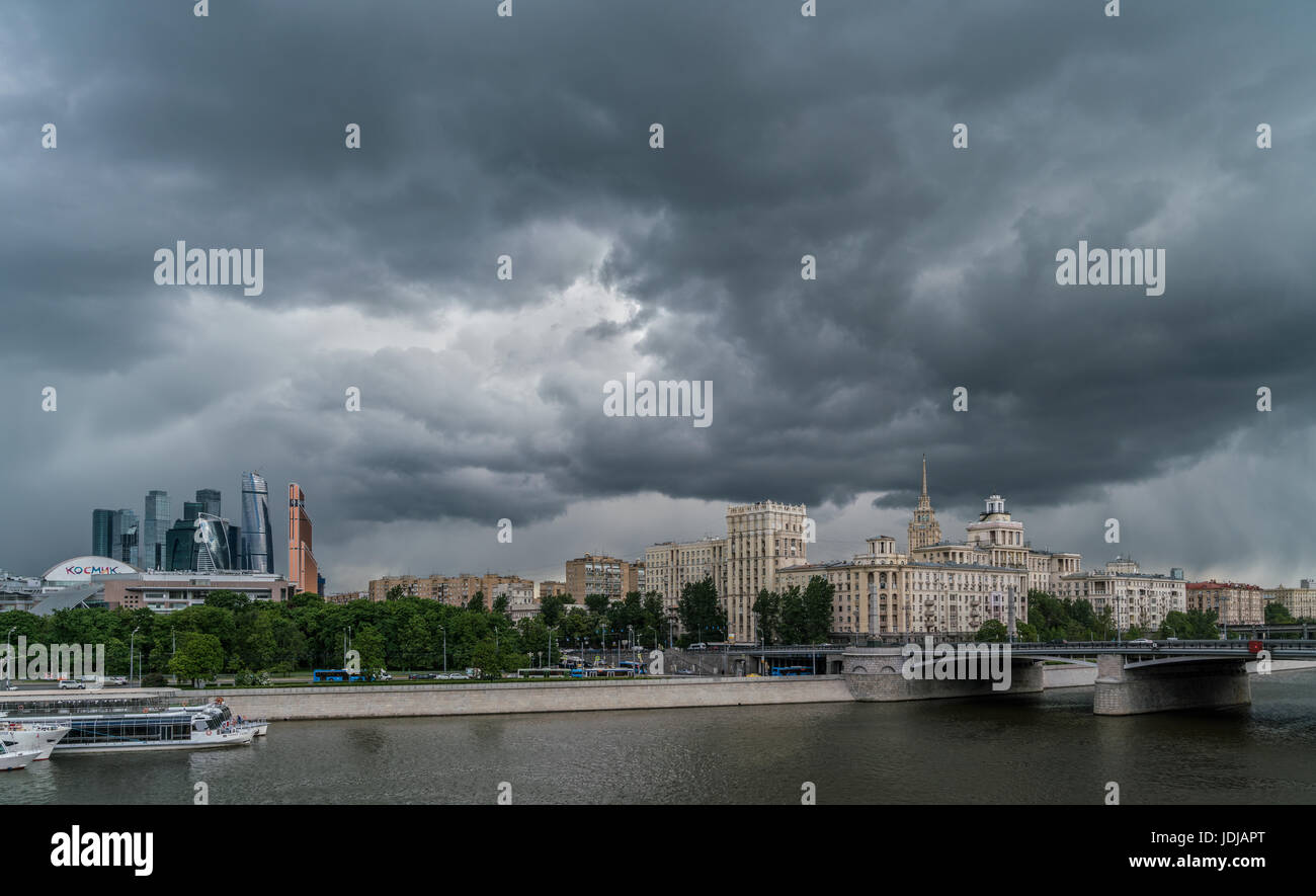 Moscow on a cloudy day Stock Photo - Alamy