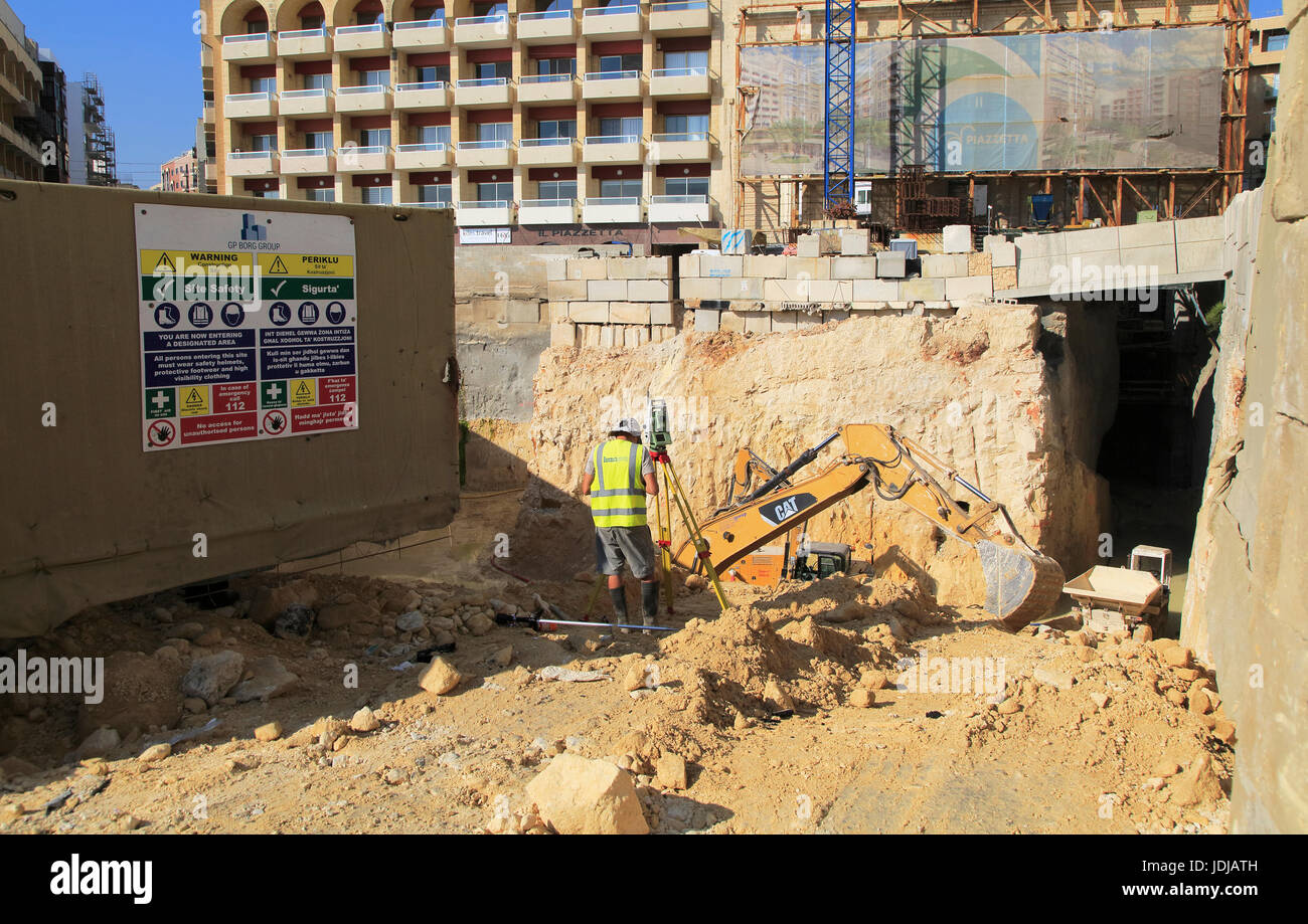 Building development construction malta hi-res stock photography and ...