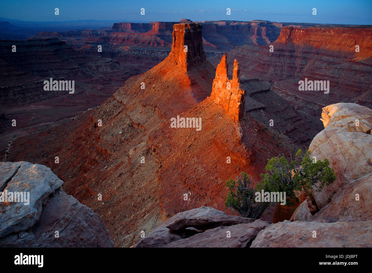 Of canyon country, Marlboro Point, Utah, the USA, Canyonlands, USA ...