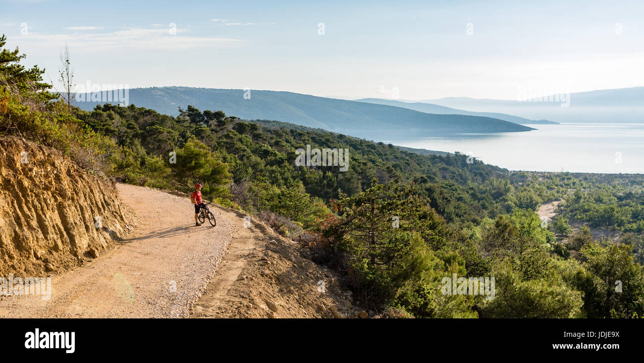 Man on bicycle panoramic landscape hi-res stock photography and images ...