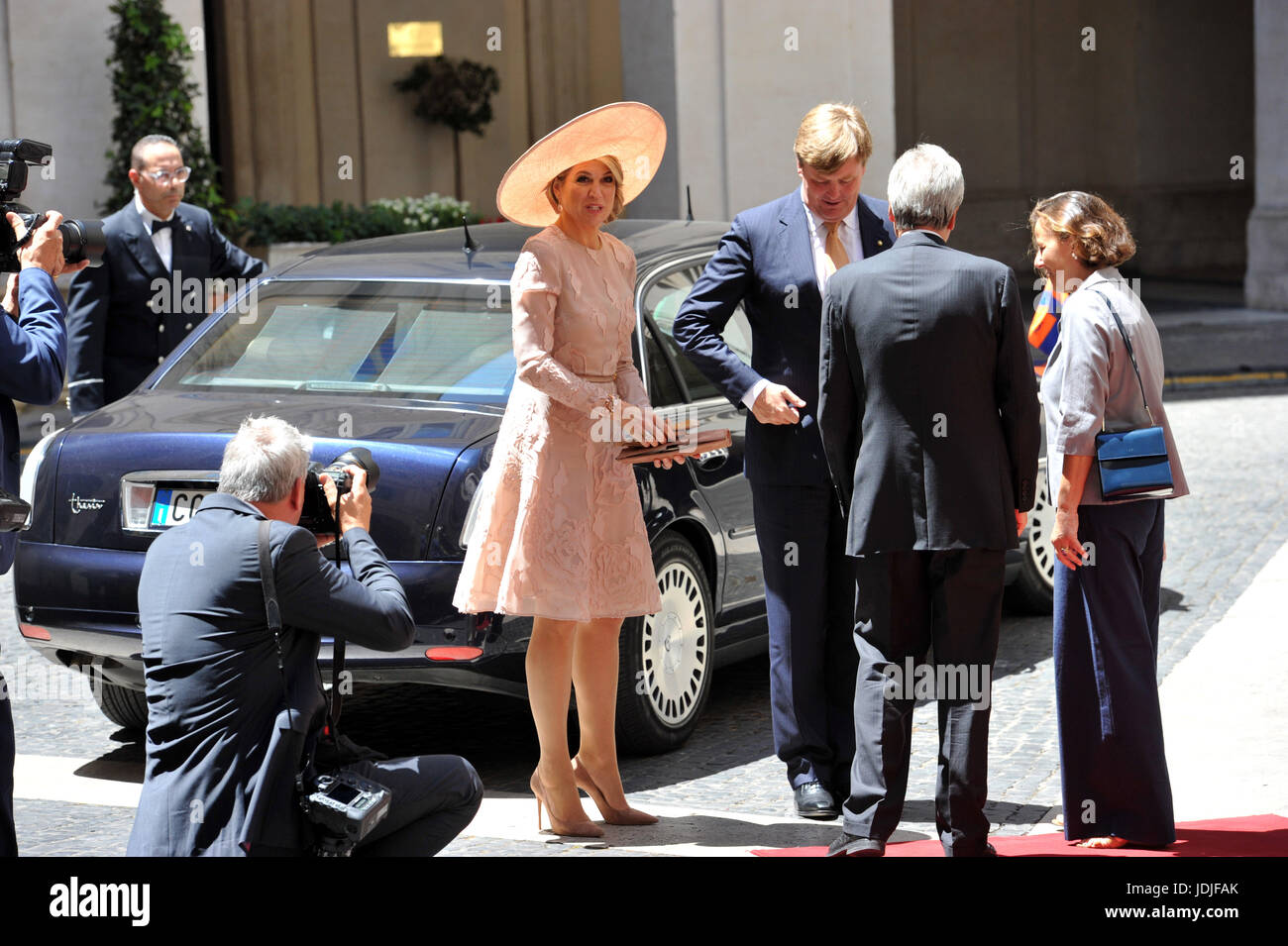Roma, Visita dei Reali di Olanda . Pictured : Paolo gentiloni, King ...