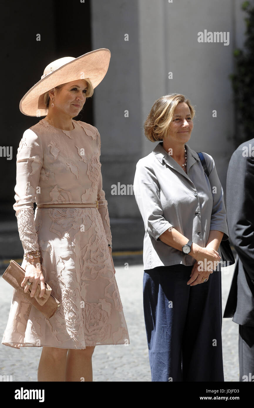 Roma, Visita dei Reali di Olanda . Pictured : Emanuela Mauro, Queen ...