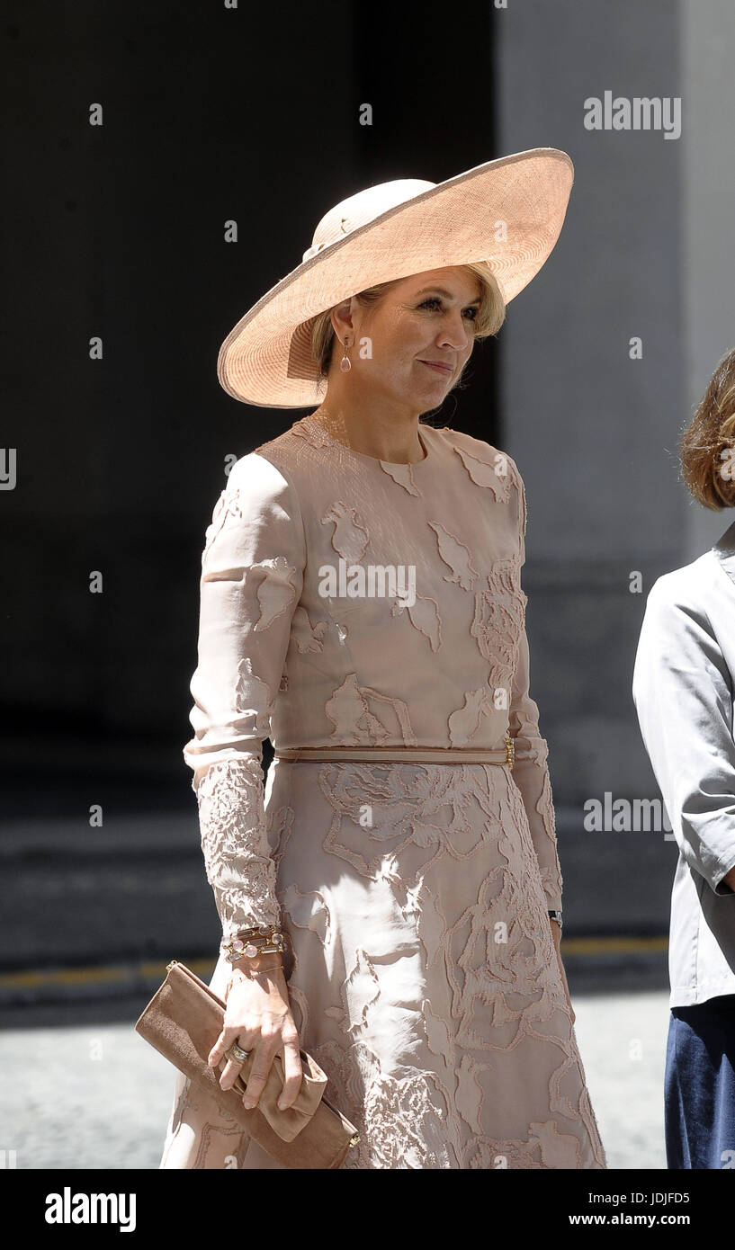 Roma, Visita dei Reali di Olanda . Pictured : Queen Maxima Stock Photo ...