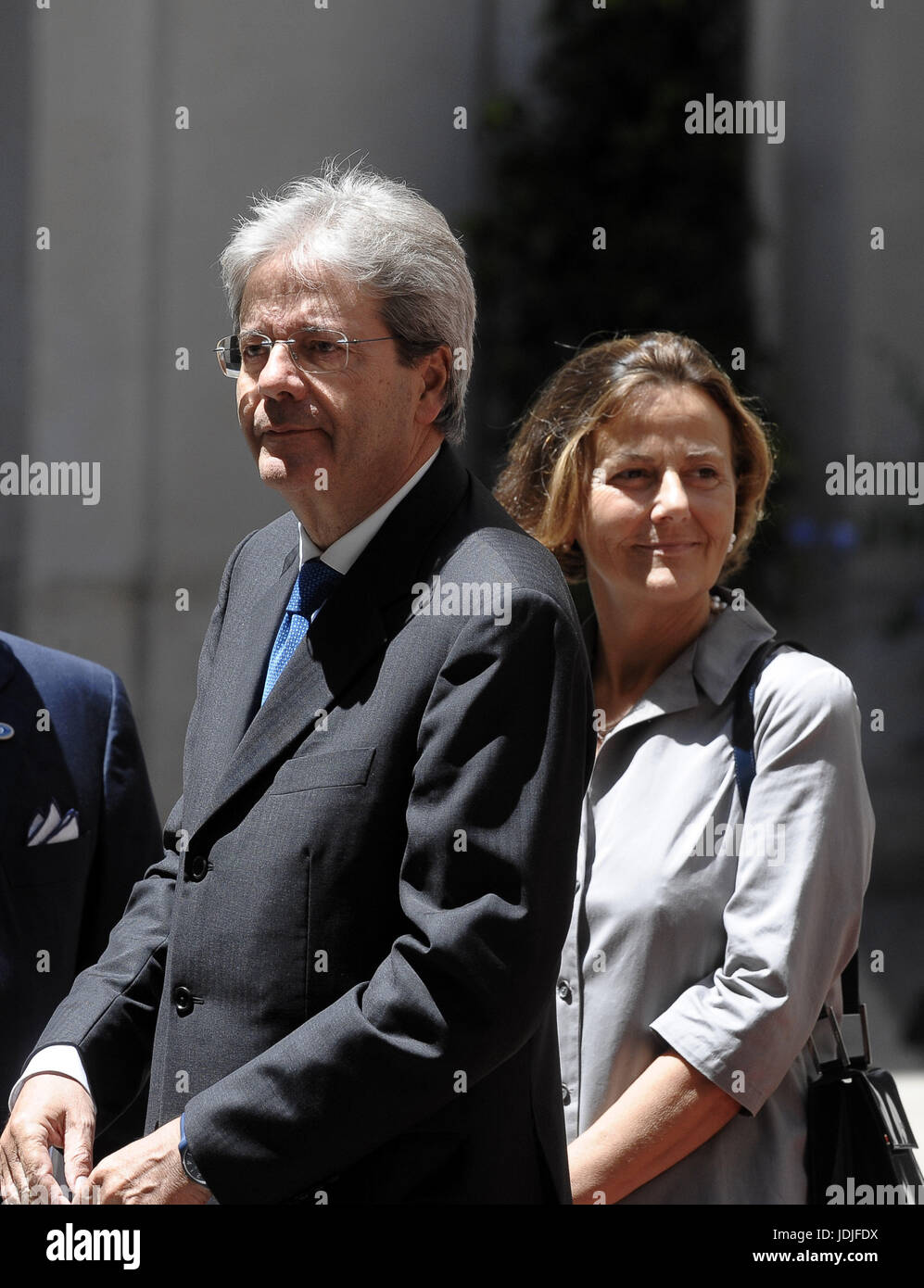 Roma, Visita dei Reali di Olanda . Pictured : Paolo Gentiloni, Emanuela ...
