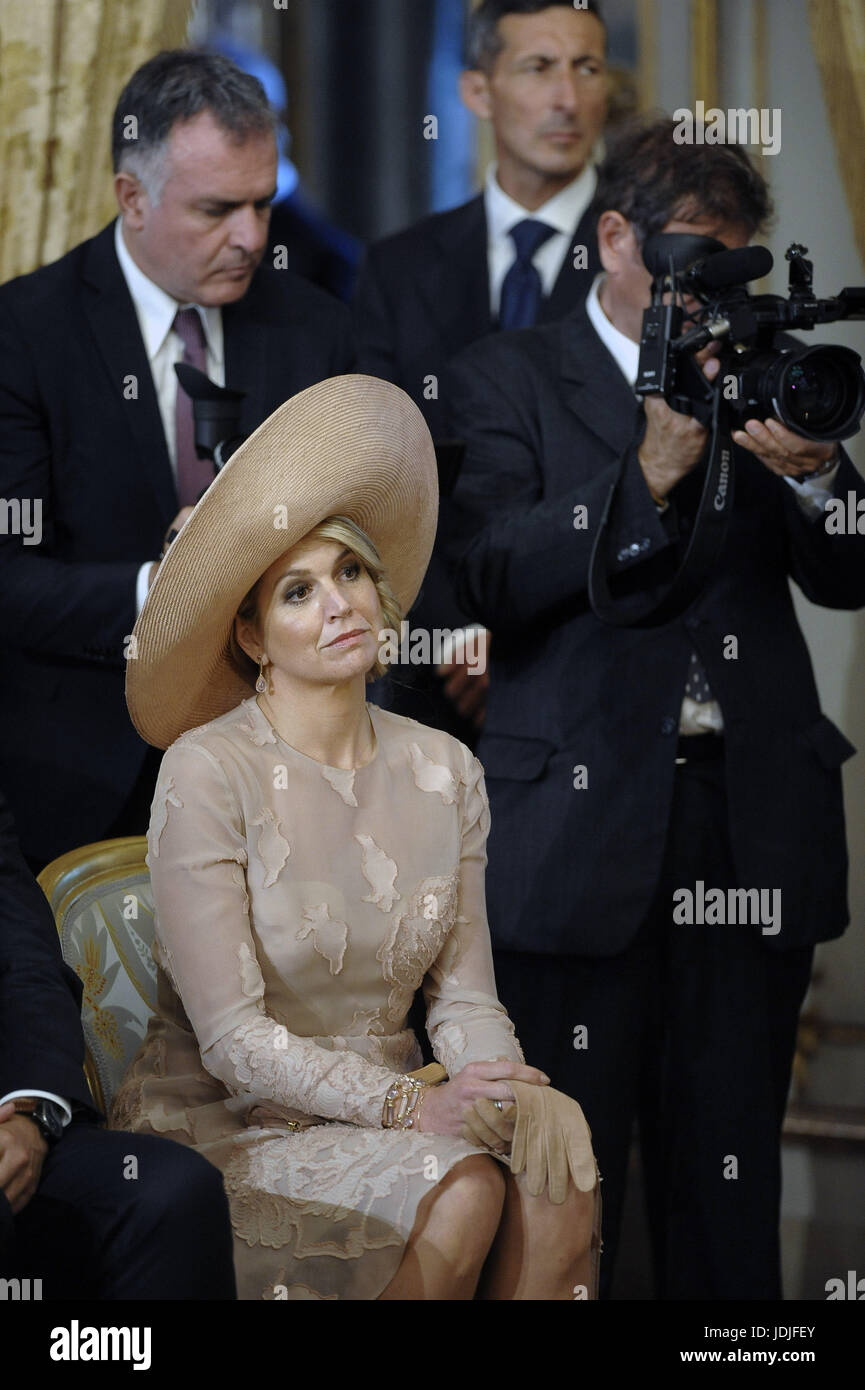 Roma, Visita al Quirinale dei Reali di Olanda, Pictured : Queen Maxima ...
