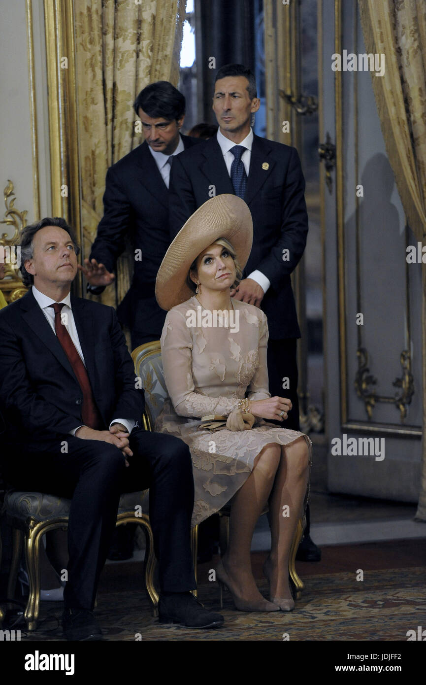 Roma, Visita al Quirinale dei Reali di Olanda, Pictured : Queen Maxima ...