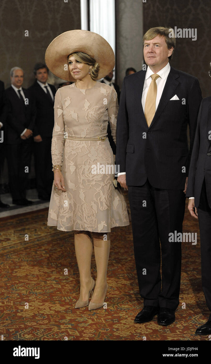 Roma, Visita al Quirinale dei Reali di Olanda, Pictured : King Willem ...