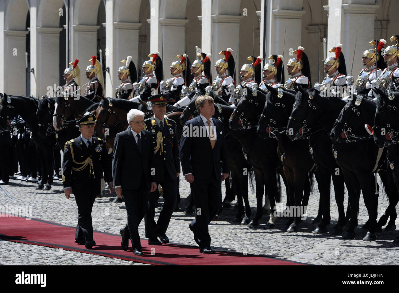 Roma, Visita al Quirinale dei Reali di Olanda, Pictured : King Willem ...