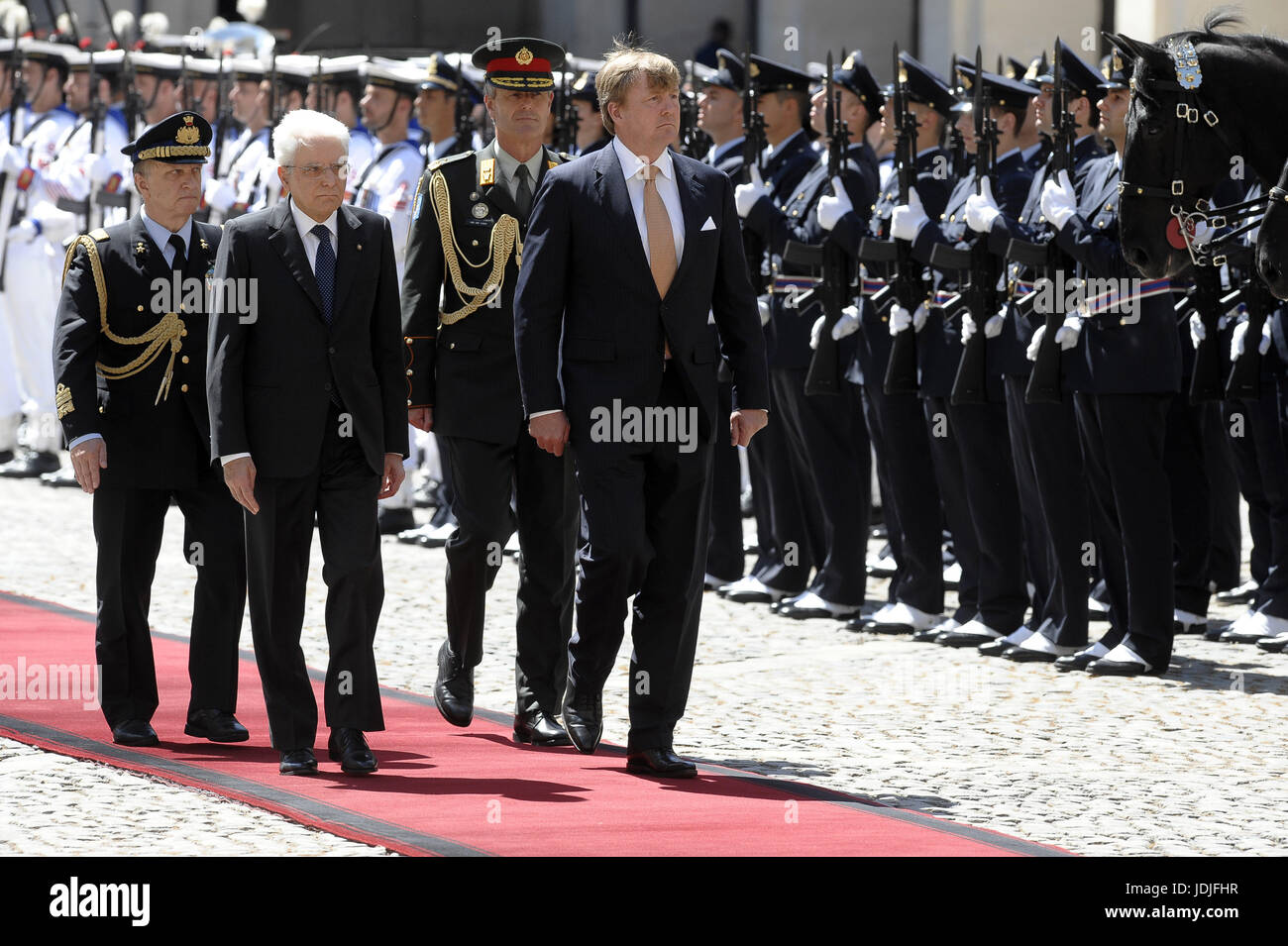 Roma, Visita al Quirinale dei Reali di Olanda, Pictured : King Willem ...