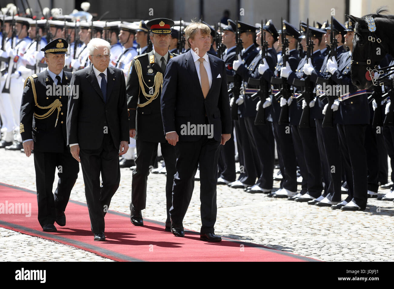 Roma, Visita al Quirinale dei Reali di Olanda, Pictured : King Willem ...