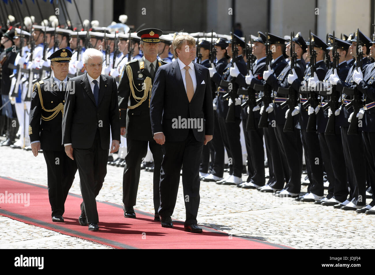 Roma, Visita al Quirinale dei Reali di Olanda, Pictured : King Willem ...