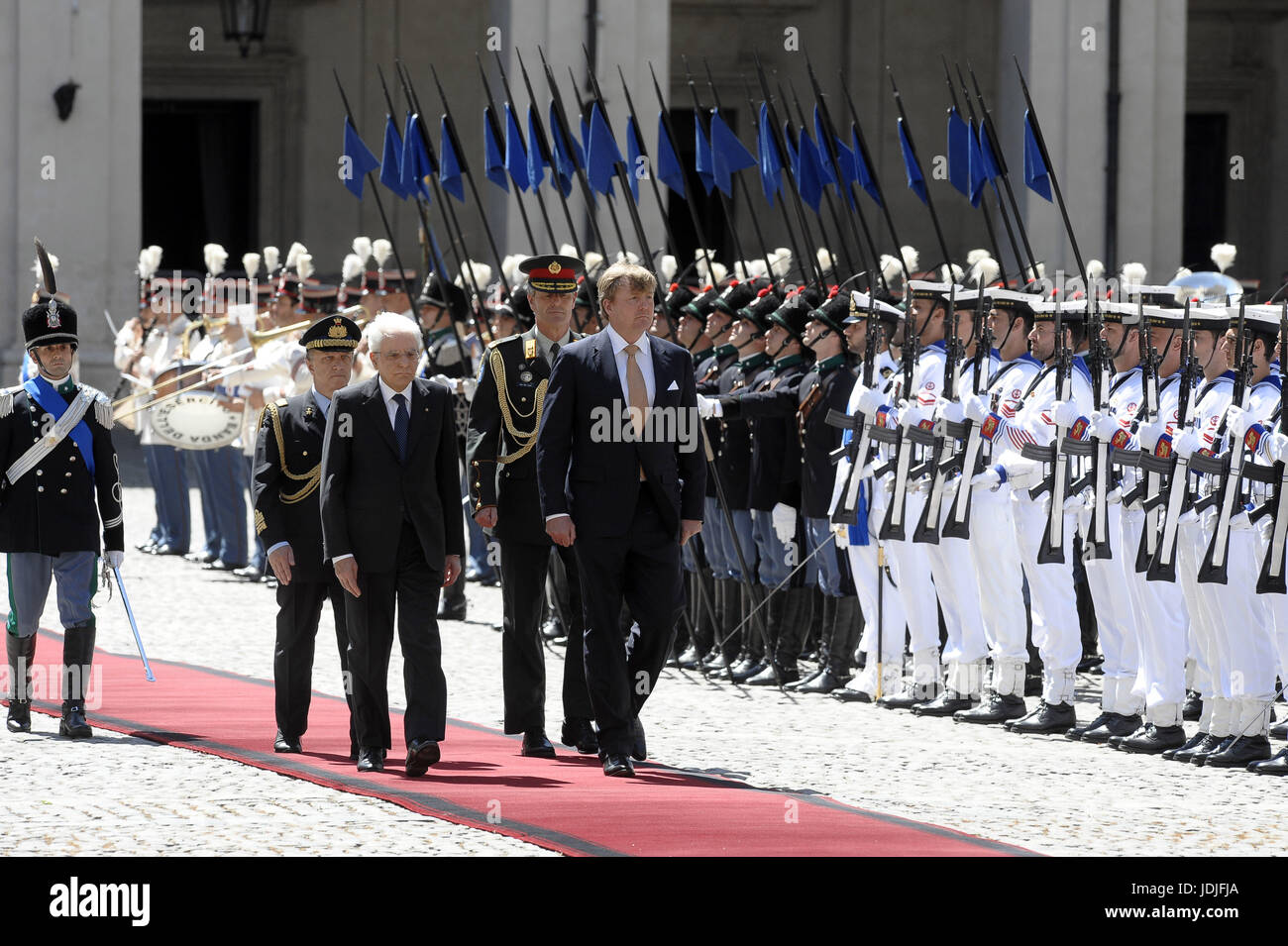 Roma, Visita al Quirinale dei Reali di Olanda, Pictured : King Willem ...