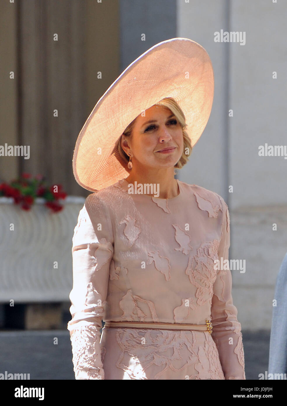 Roma, Visita dei Reali di Olanda . Pictured : Queen Maxima Stock Photo ...