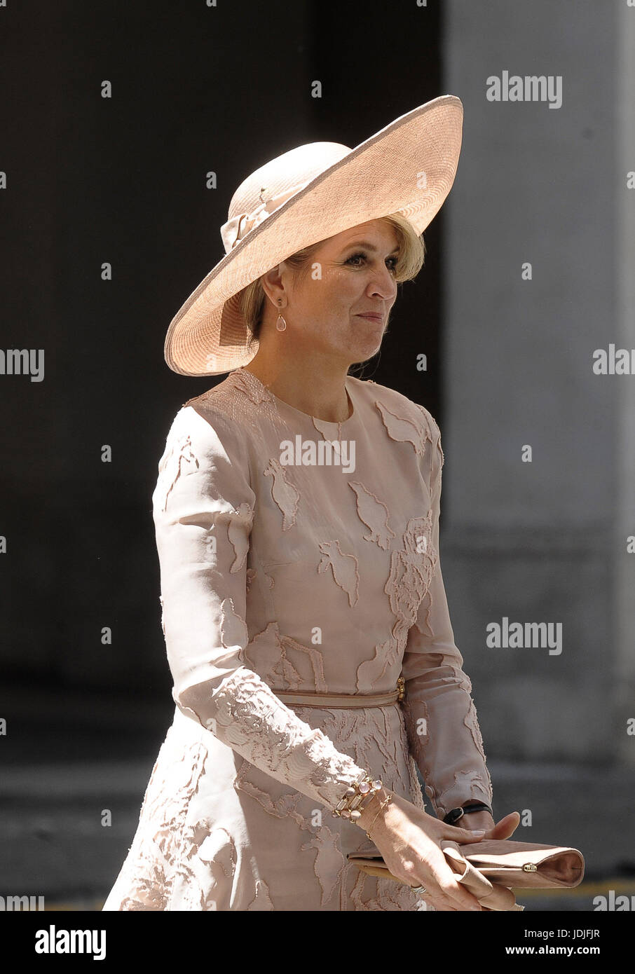 Roma, Visita dei Reali di Olanda . Pictured : Queen Maxima Stock Photo ...