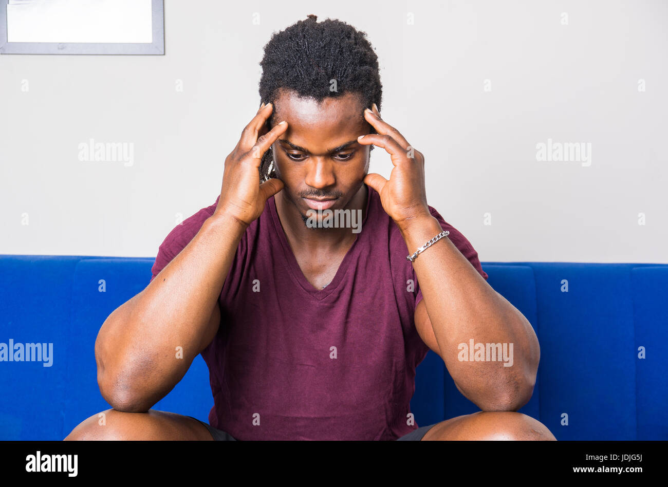 Serious looking bothered african hi-res stock photography and images ...