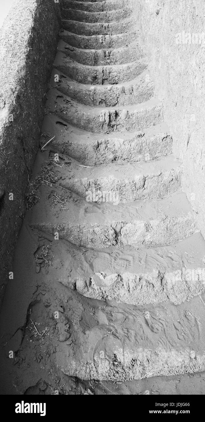 the old castle dirty and full of desert sand and sky Stock Photo - Alamy