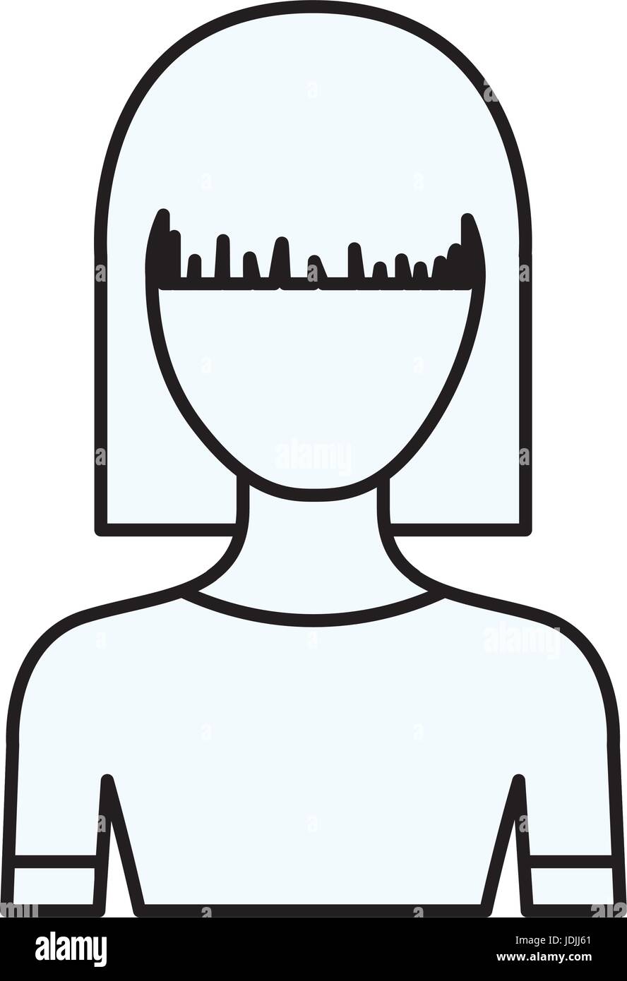 Silhouette drawing faceless half body hi-res stock photography and ...