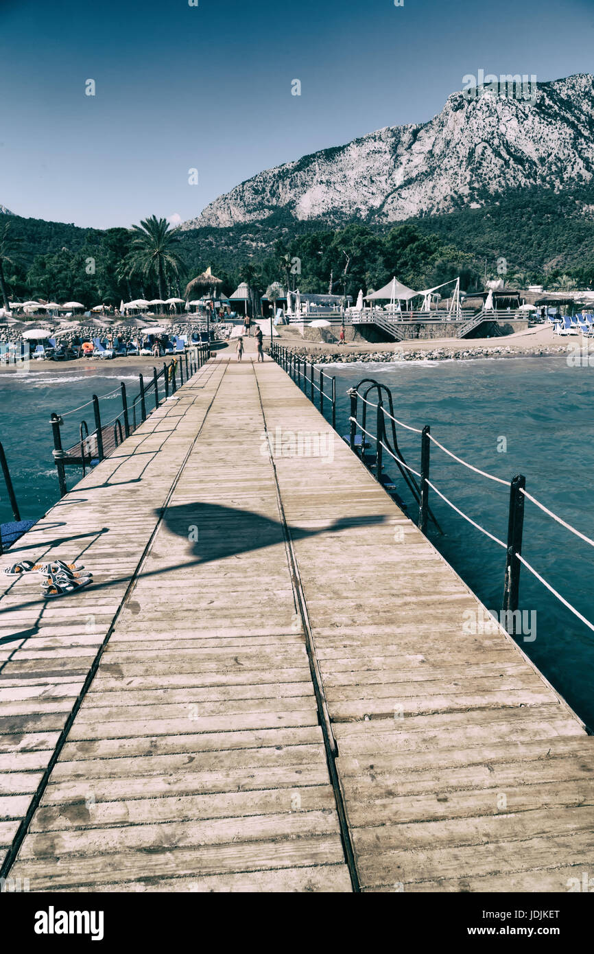 in turkey antalya the beautiful seashore beach water and sea for ...