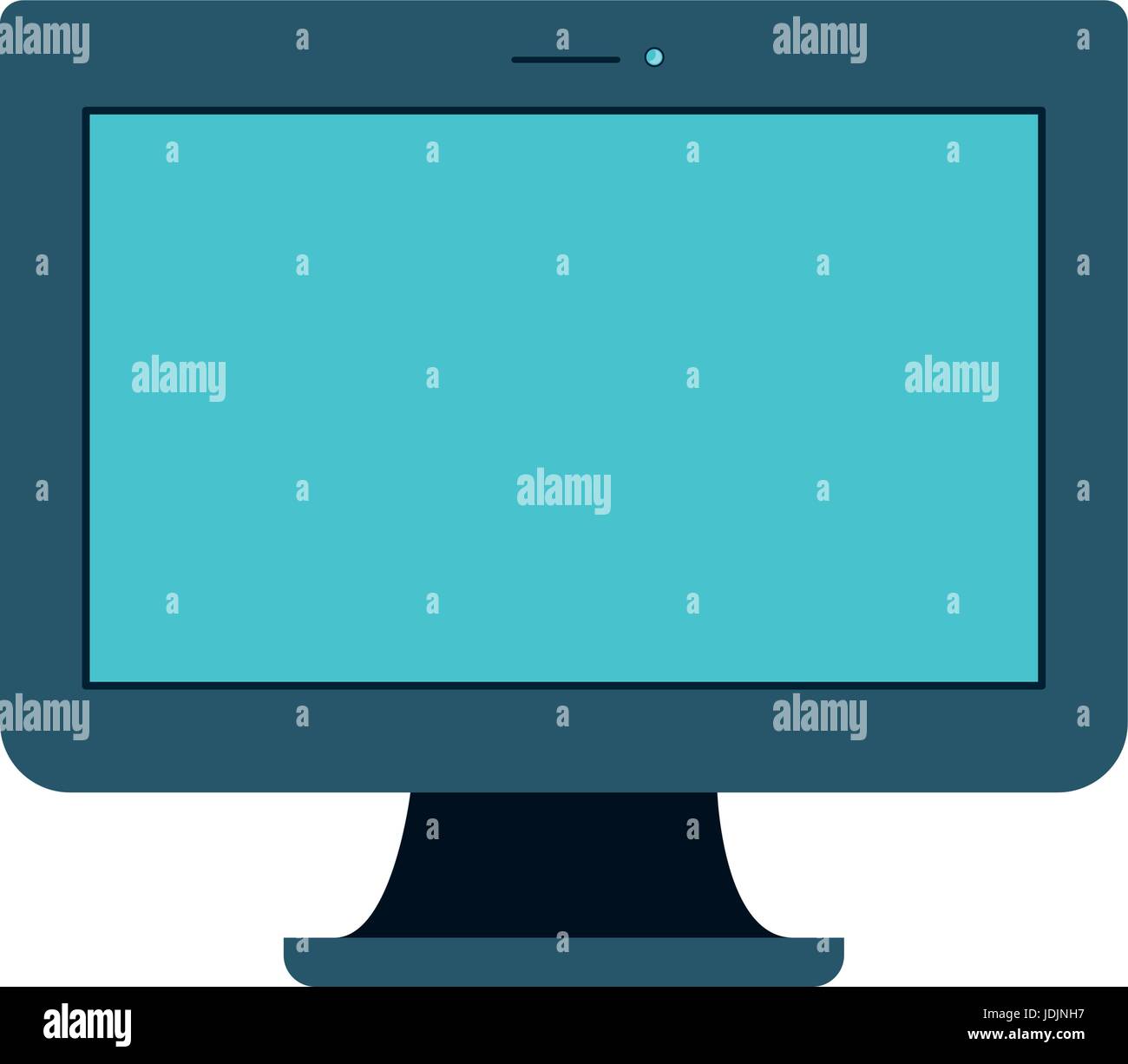 white background with blue lcd monitor Stock Vector Image & Art - Alamy