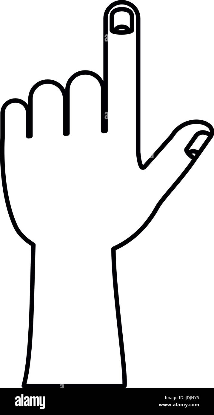 Fingers Clipart Black And White