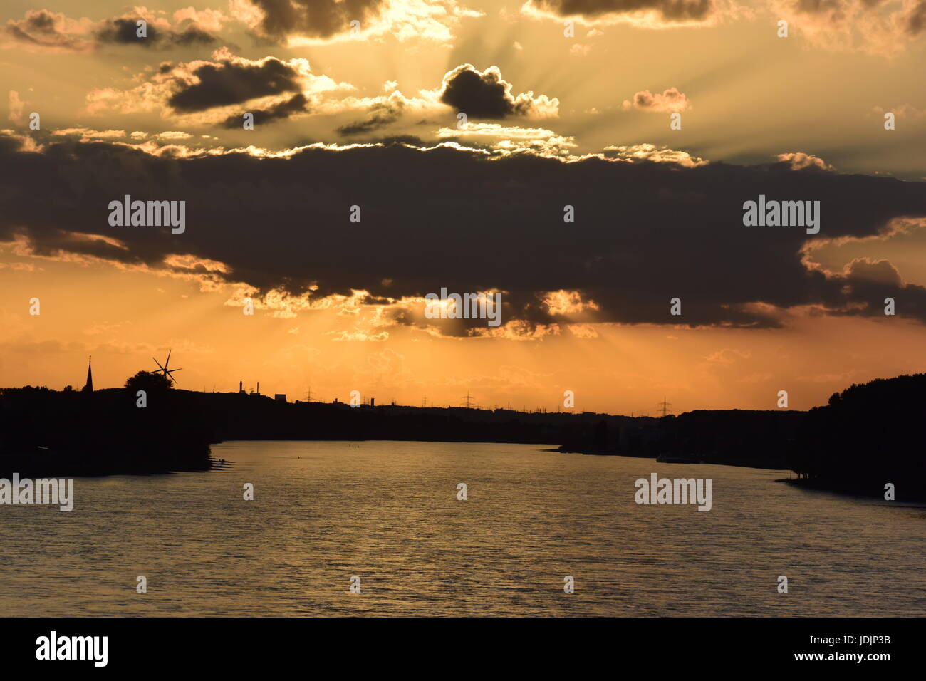River Rhine, Bonn Germany Stock Photo - Alamy