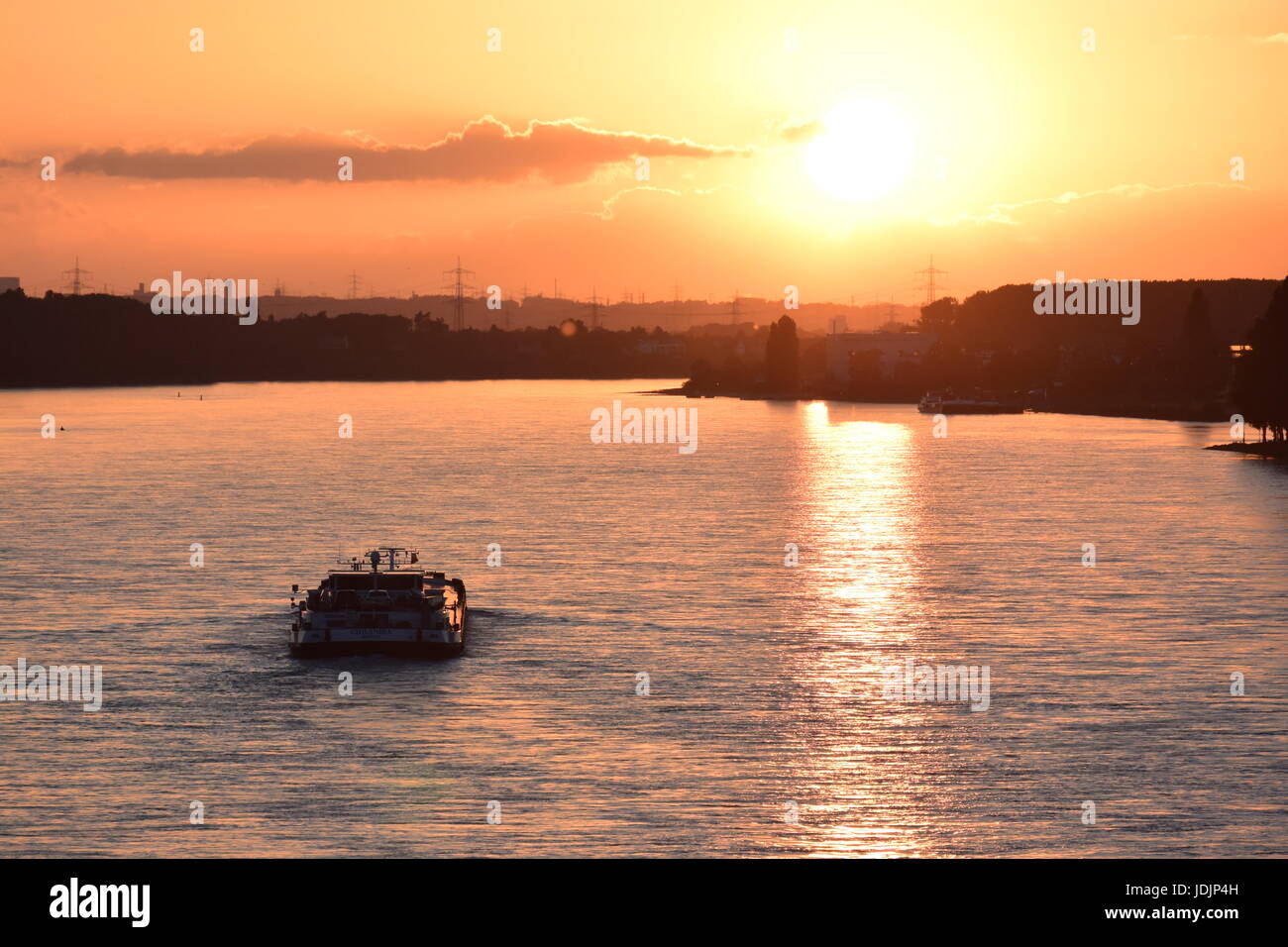 River Rhine, Bonn Germany Stock Photo - Alamy