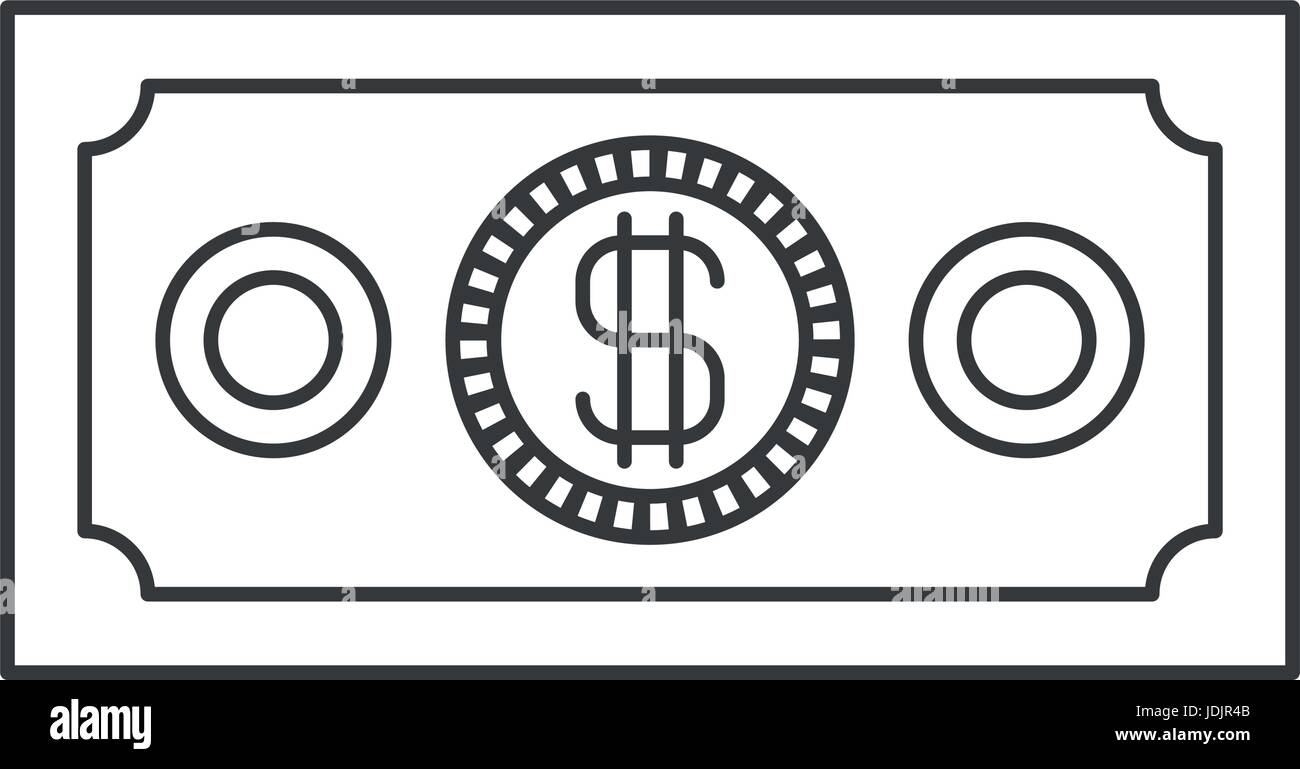 monochrome silhouette of money bill Stock Vector Image & Art - Alamy