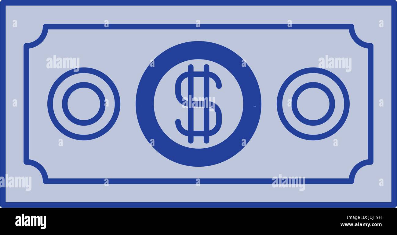 blue silhouette of money bill Stock Vector Image & Art - Alamy