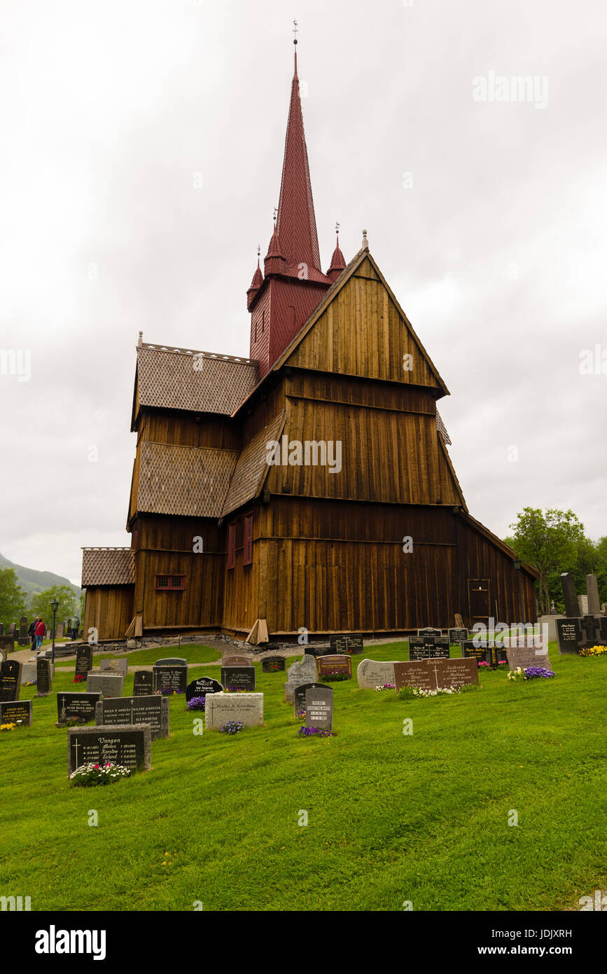The stave church at Ringebu, built around the year 1220, is one of ...