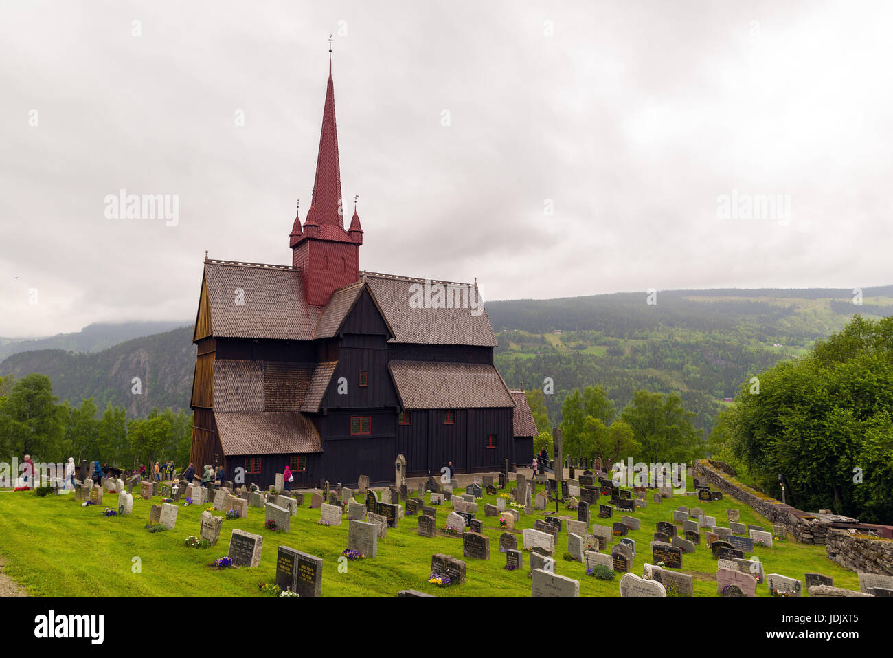 The stave church at Ringebu, built around the year 1220, is one of ...