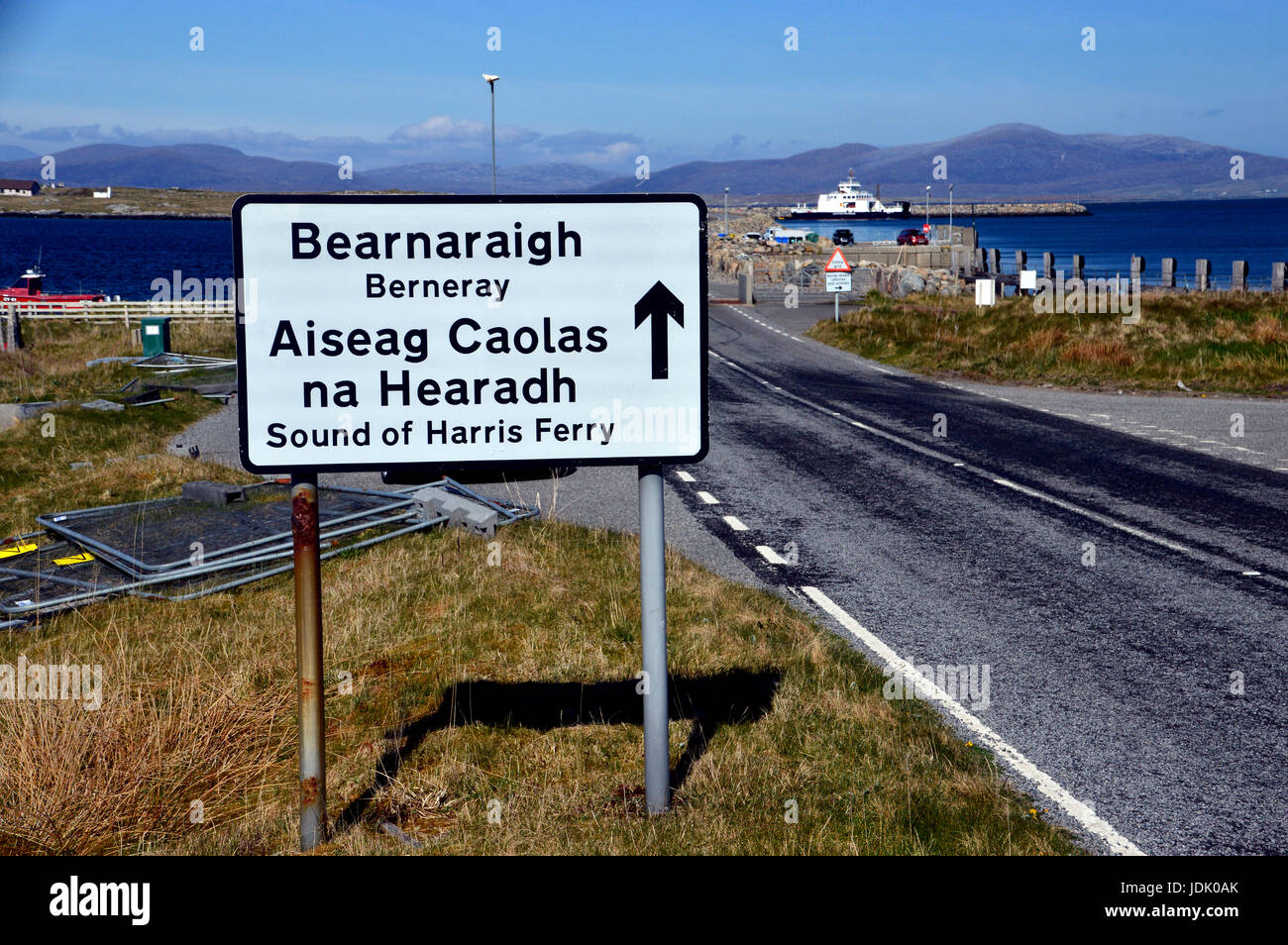 The Harris Ferry Signpost on the Causeway Between the Island of ...