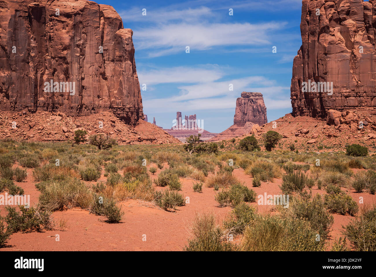 The marvelous sandstone formations, World famous Monument Valley, Utah ...