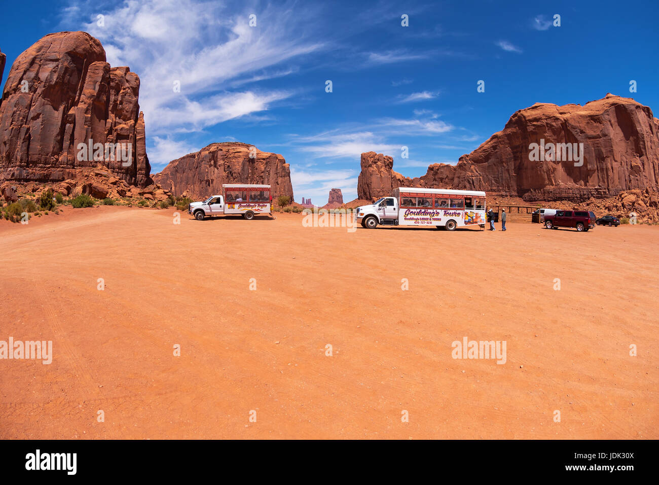 Tour with an Indian jeep, World famous Monument Valley, Utah-Arizona ...