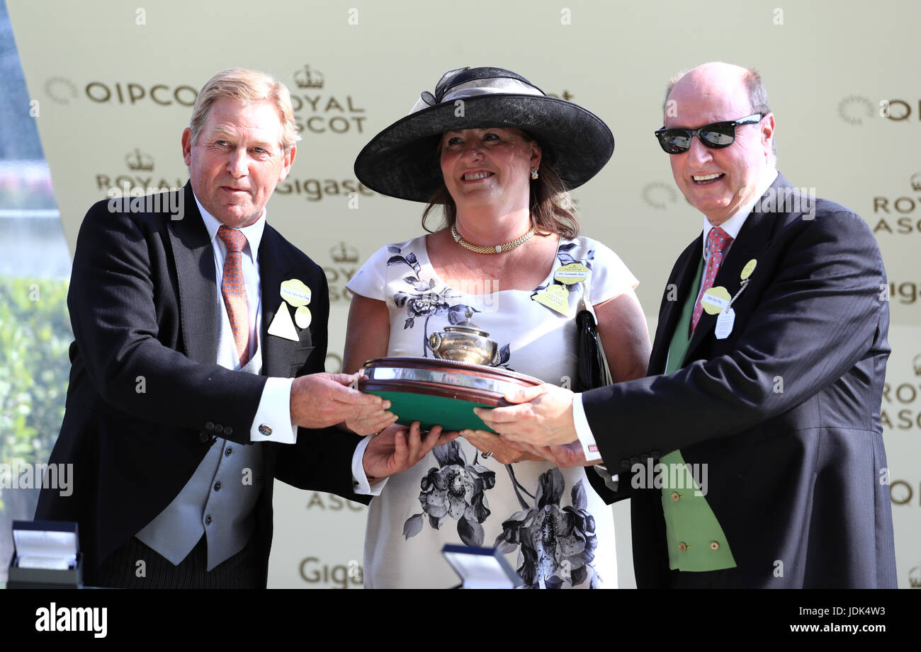Rich Ricci, (L - R) Susannah Ricci and former British equestrian Nick ...