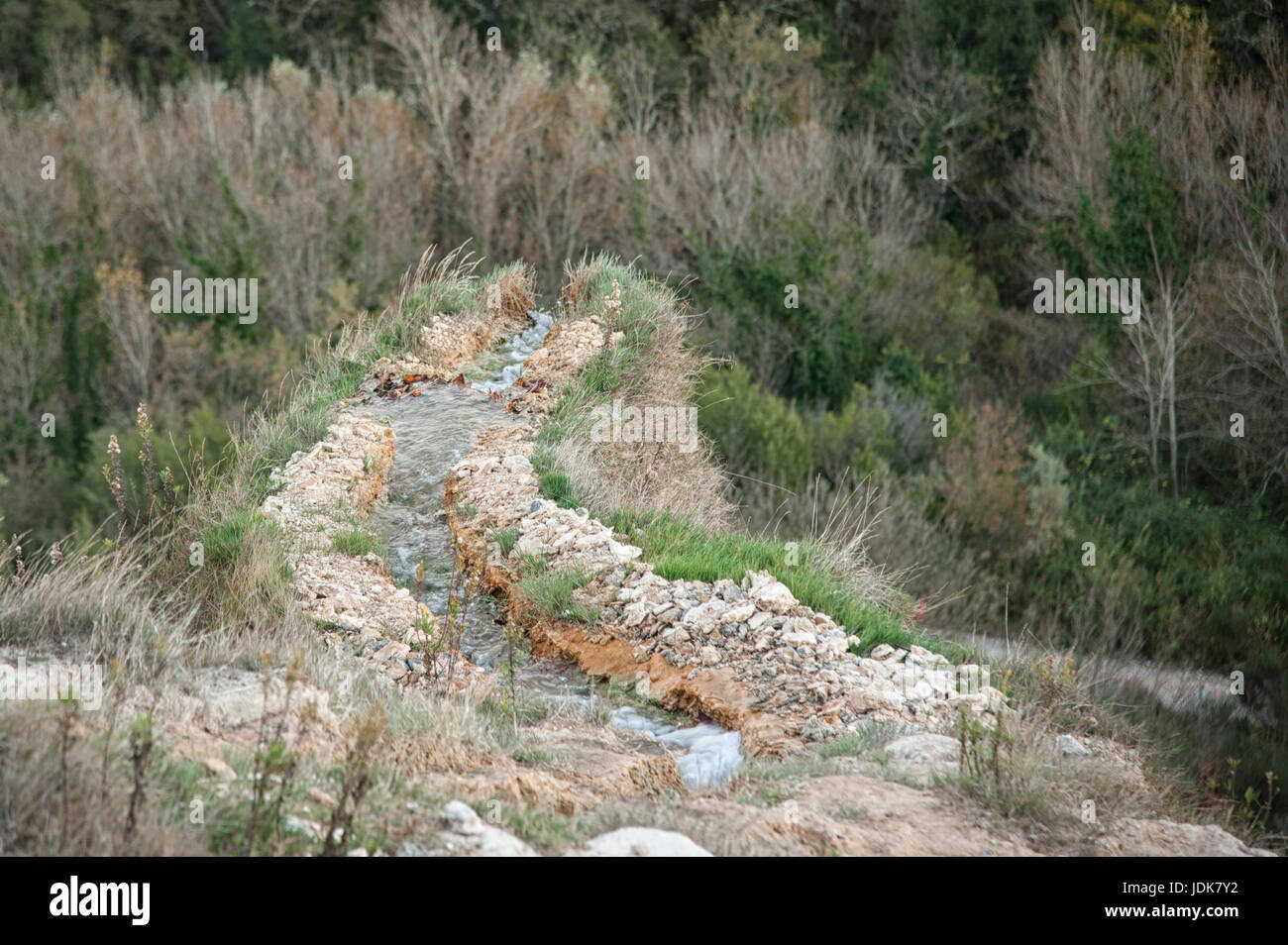Bagno Vignoni hot springs of thermal water, Tuscany - Italy Stock Photo ...
