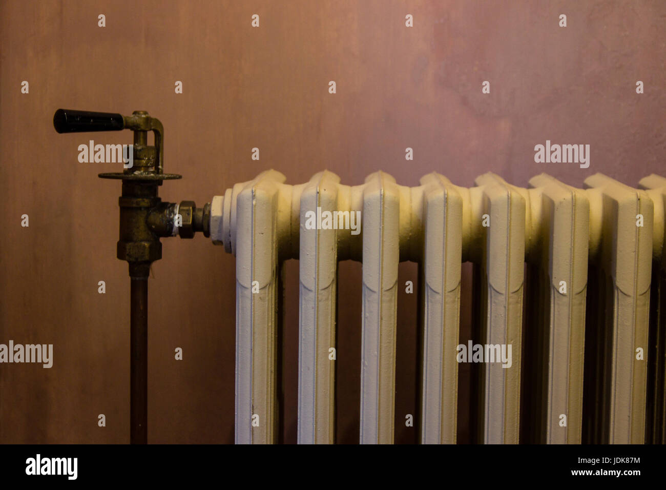 Vintage Metal radiator heater Stock Photo - Alamy