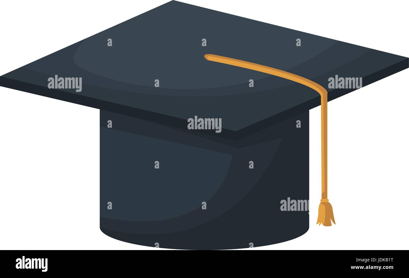 graduation cap education academy achievement icon Stock Vector Image ...