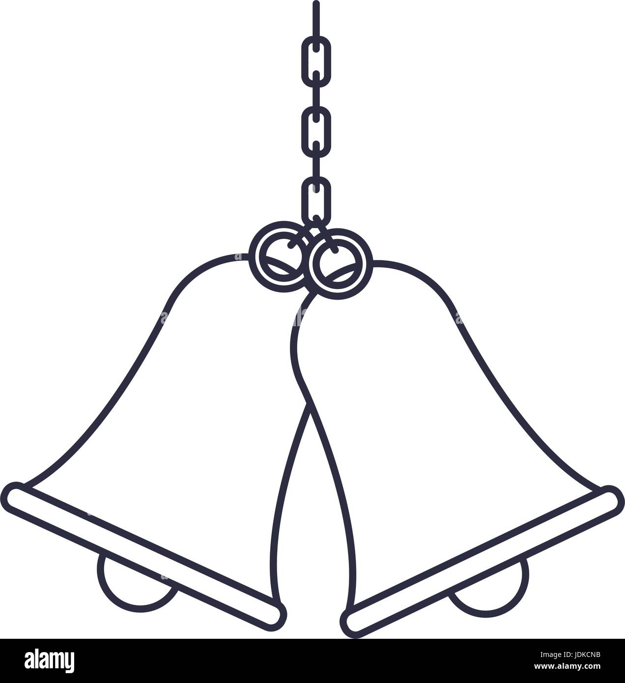 Hand bell chain Stock Vector Images - Alamy