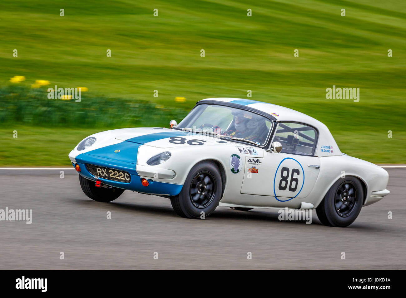 1965 Lotus Elan 26R with driver Jeremy Cook during the Graham Hill ...