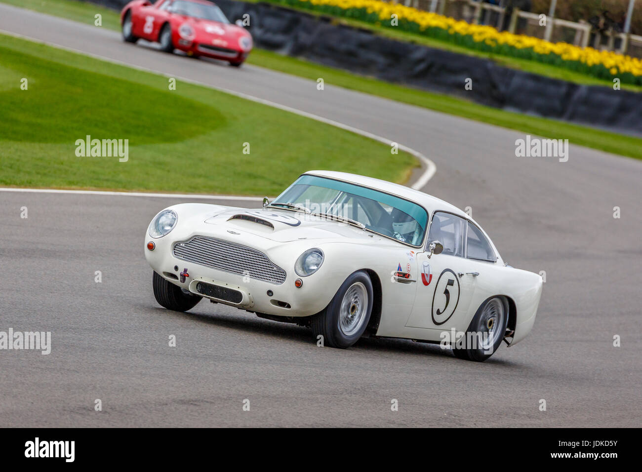 1960 Aston Martin DB4GT with driver Adrian Willmot during the Graham ...