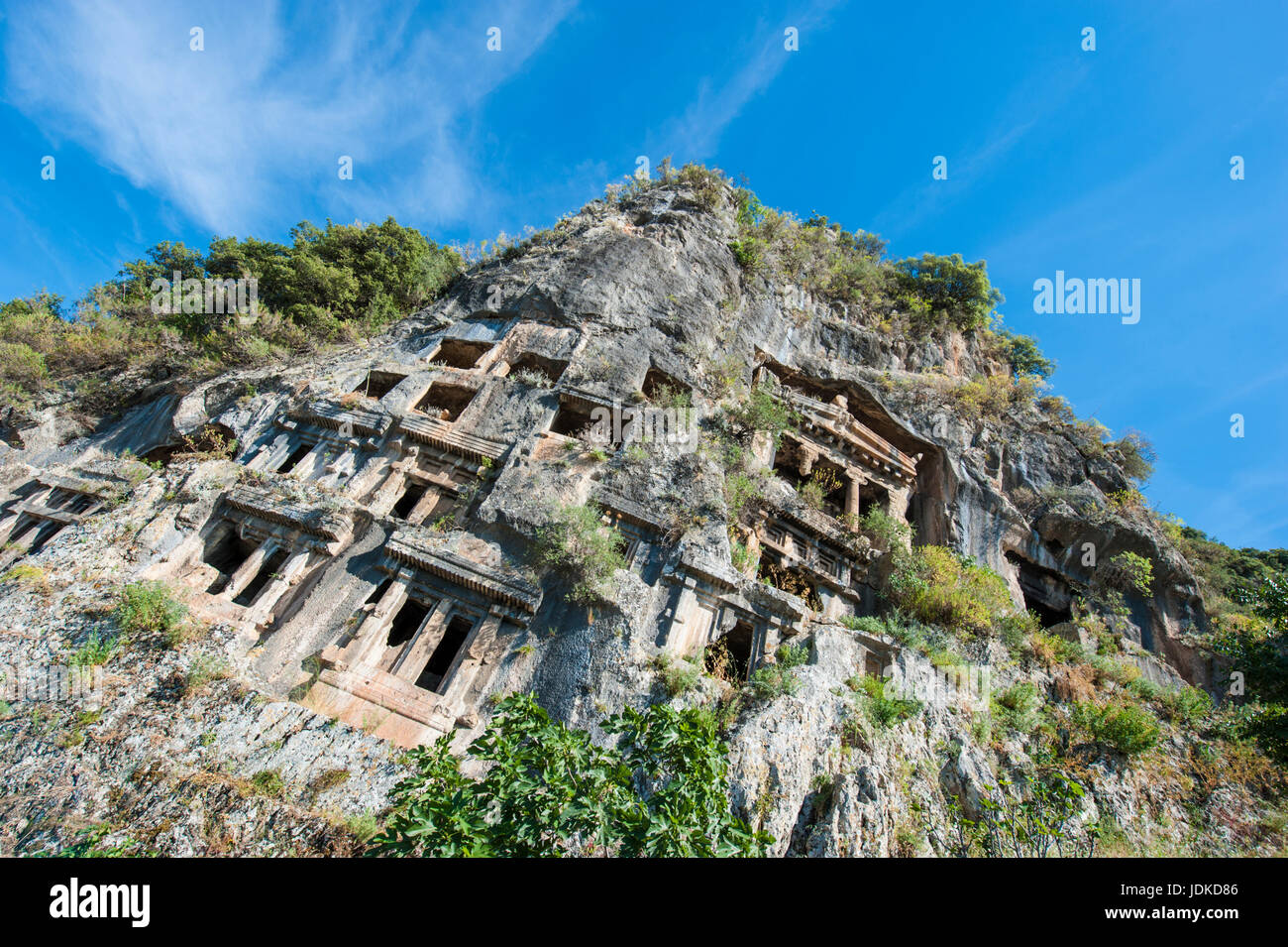 Rock tombs in Fethiye, Mugla Province, Turkey Stock Photo - Alamy