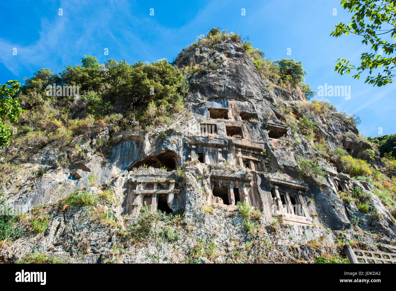 Rock tombs in Fethiye, Mugla Province, Turkey Stock Photo - Alamy