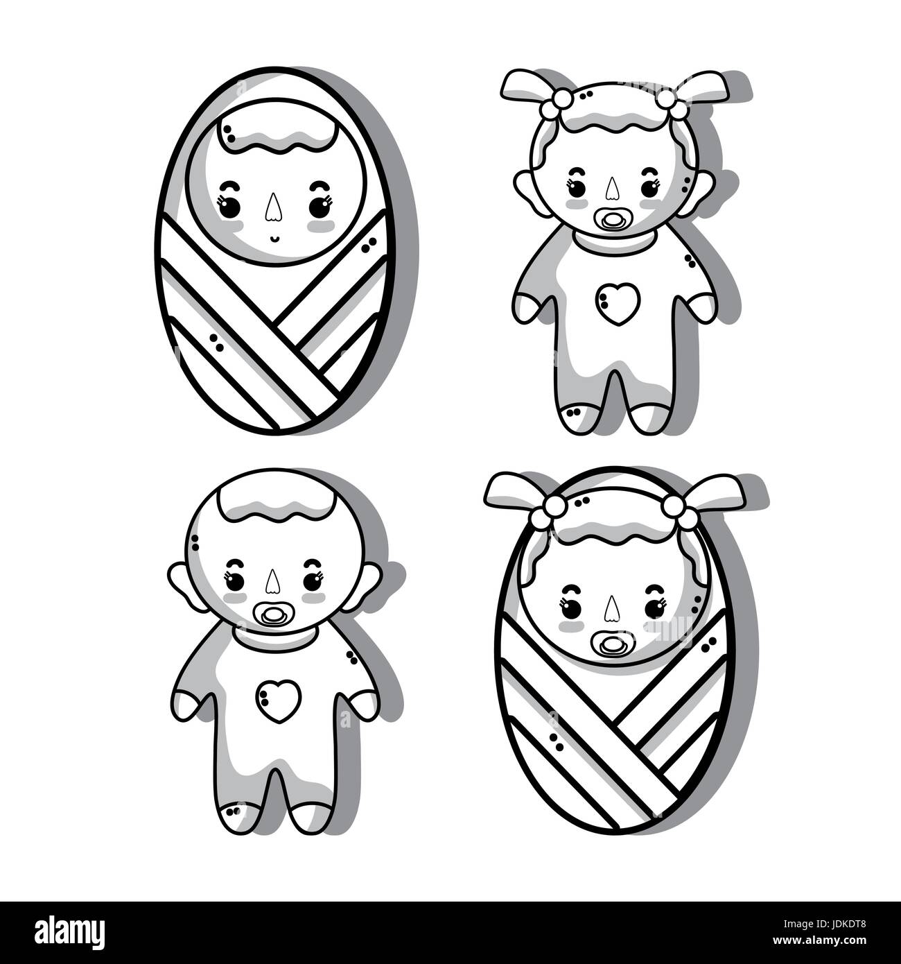 Baby pacifier pattern Cut Out Stock Images & Pictures - Alamy