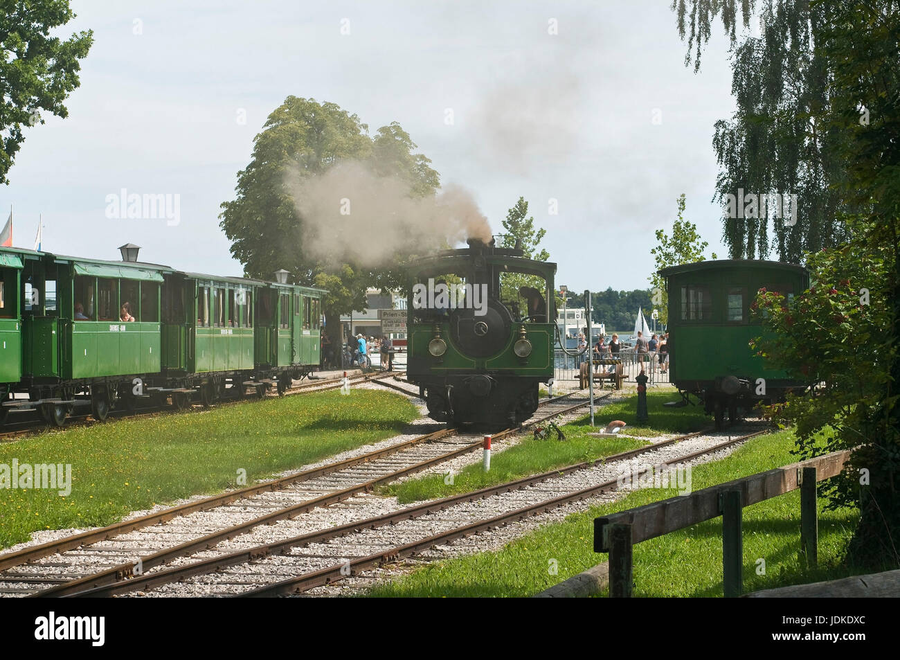 Europe, Germany, Bavaria, Lake Chiem, Chiemgau, Prien floor, Lake Chiem ...